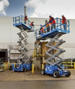 World’s first 40-foot, full drive-height, rough terrain scissor lift