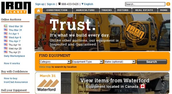 IronPlanet conducts record-breaking auction