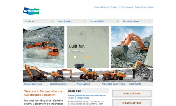 Doosan launches new website for North American market