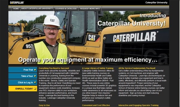Cat launches online CaterpillarUniversity.com