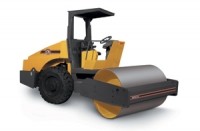 Ten-ton vibratory dirt roller with padfoot kit option