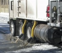 Mobile snow melting units