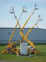 Telescopic trailer-mounted booms