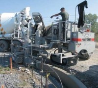 Faster production of curbs and barriers