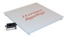 Rugged floor scale features unique structure