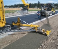 Attachment allows side grading for sidewalks