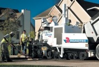 Roadtec eight-foot RP170 and RP-175 rubber-track pavers