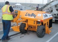 Compact curb machine