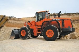 Doosan’s new DL420 articulated wheel loader