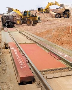 Modular railroad track scales for static weighing