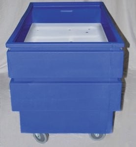 Spring loaded, ergonomic cart