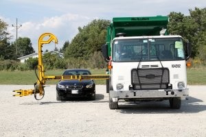 McNeilus zero radius automated side loaders available with 12-foot arm