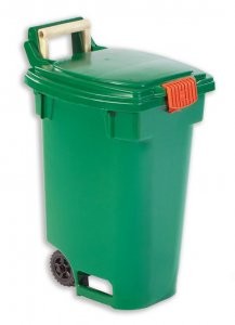 12-gallon green bin for curbside source-separated organics collection