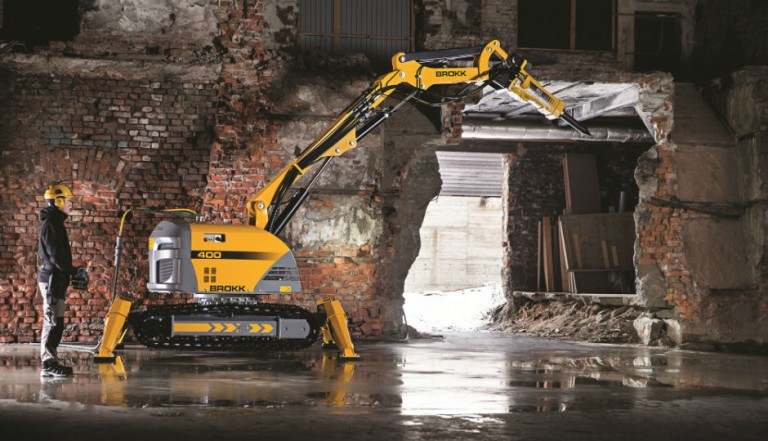 Redesigned Brokk 400, Electric-Powered, Remote-Controlled Demolition ...
