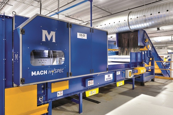 Optical sorting machine uses high-speed detection to analyze belts in ...