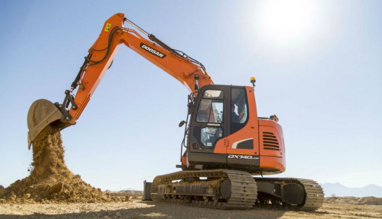 Doosan DX140LC and DX140LCR crawler excavators move to Tier 4 compliance