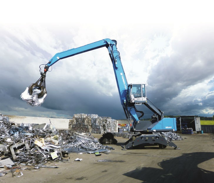 New Fuel-Efficient Terex Fuchs MHL350 F Material Handler Advances ...