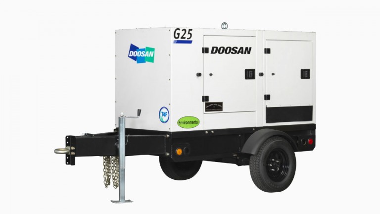 Newly designed Doosan Portable Power generators feature improved fuel ...