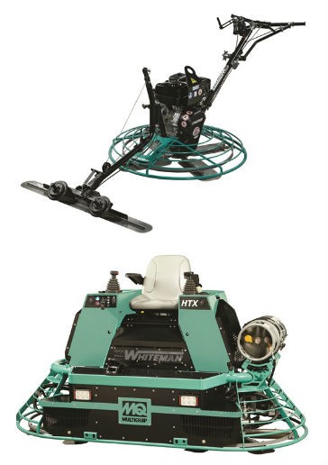 Three Multiquip concrete power trowels that finish the job