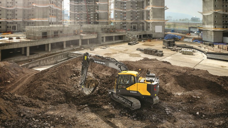 Versatile Volvo excavator handles general earthmoving and excavation to ...
