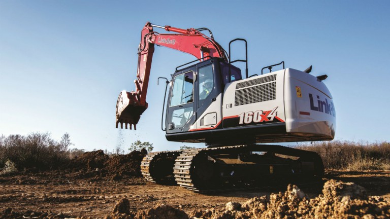 Link-Belt excavator maximizes hydraulic control and response