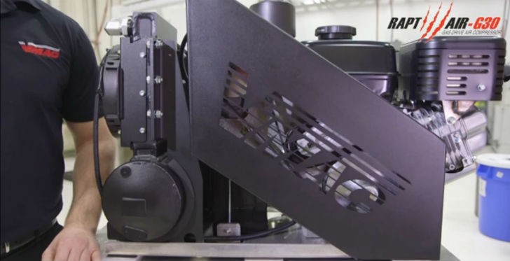 VMAC demos RAPTAIR-G30 gas drive air compressor