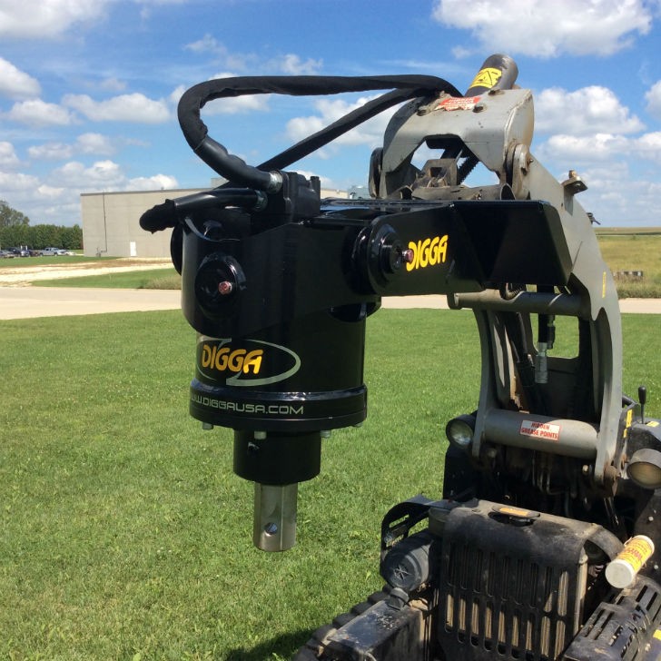 Digga MM-10K anchor drive attachment for mini loaders, skid steers and ...