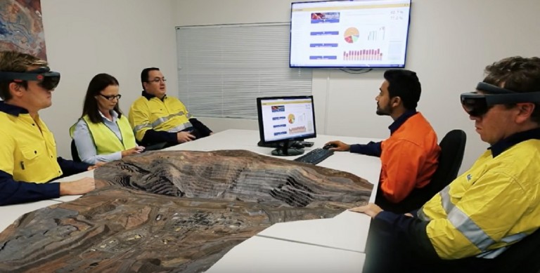 Trimble Connected Mine provides spatial data visualization using ...