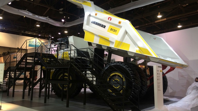 New Liebherr T 236 mining truck makes big impression at MINExpo