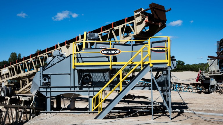 Superior launches Alliance Low Water Washer for washing crusher fines