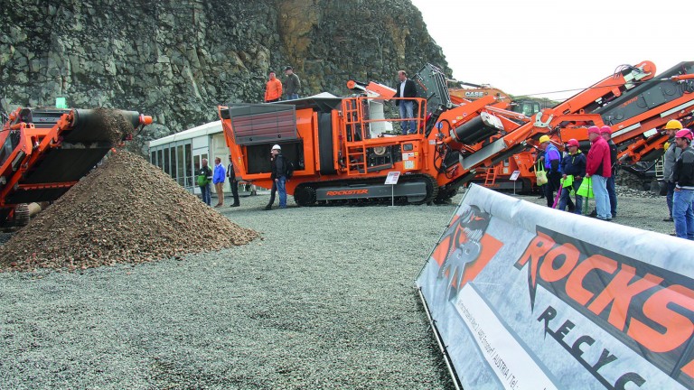 Great interest in Rockster impact crusher R1000S at SteinExpo 2017