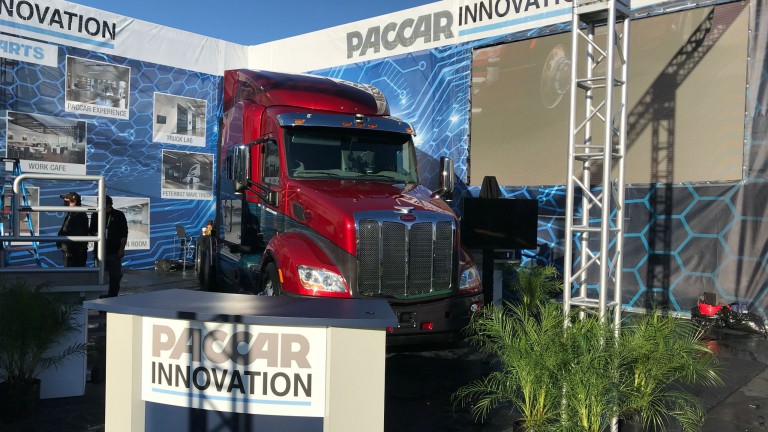 Peterbilt shows off advanced technology drive at CES