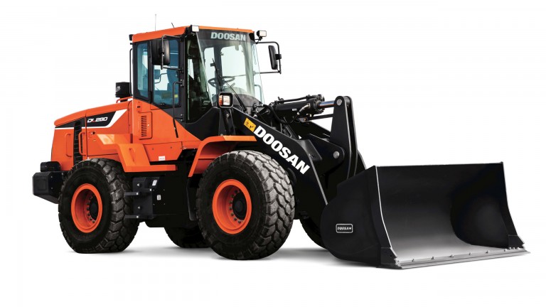 Doosan's new DL280-5 wheel loader with optional guarding to be ...
