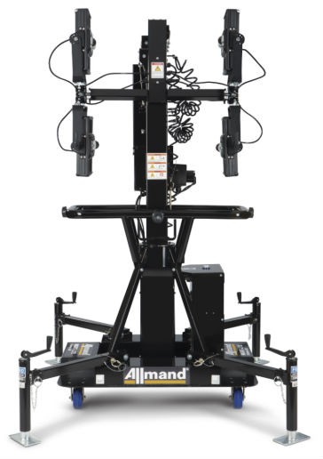 Allmand Night-Lite E-Series LED light tower withstands windy weather