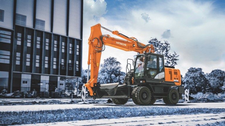 Hitachi launches next generation of wheeled excavator