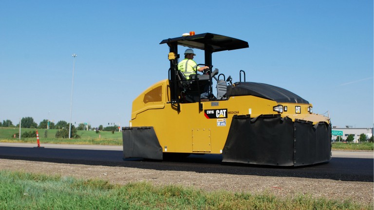 Cat pneumatic compactor in nine- and eleven-wheel models is ideal for ...