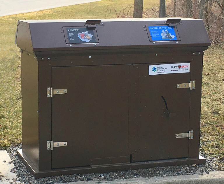 TuffBoxx introduces the Camper Dual Stream Waste & Recycling Receptacle