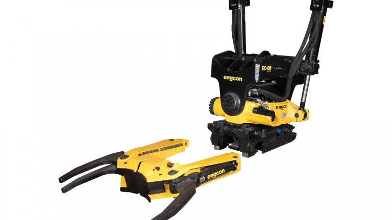 Engcon introduces detachable grab cassette