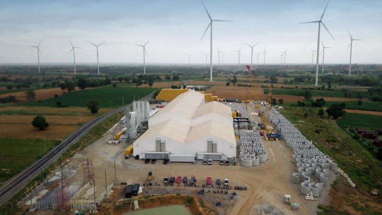 Max Bögl’s Mobile Fabrication for hybrid wind turbine towers wins the ...