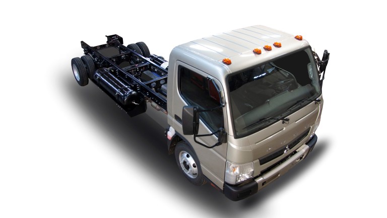 FUSO FE CNG low-emissions truck from Agility Fuel Solutions premieres