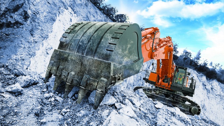Hitachi's smallest mining excavator crosses over to large scale ...