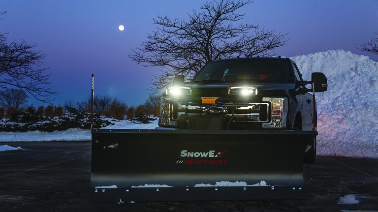 LED headlamps from SnowEx improve lighting for snowplows