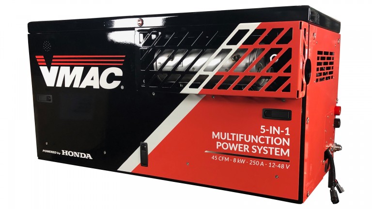VMAC prototype 5-in-1 multifunction power system with Honda Engine ...