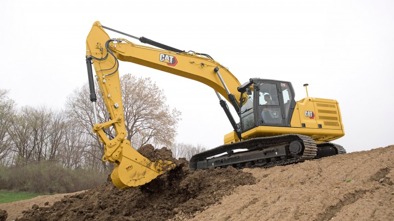 Cat's new 26-ton excavator offers operating simplicity and 15 percent ...