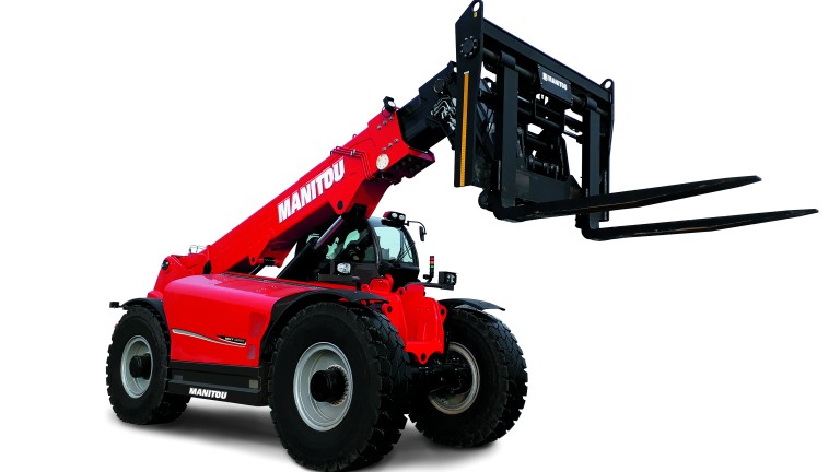 Manitou's 80,000-pound-capacity telehandler is designed for demanding ...