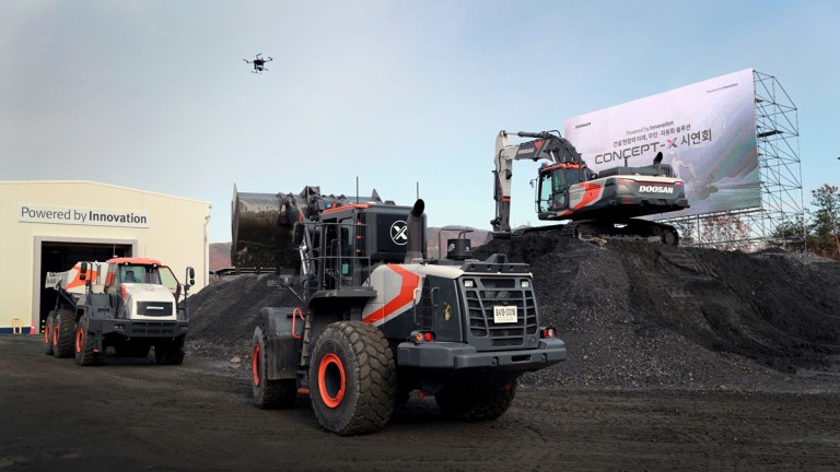 Doosan unveils "Concept X" automated construction site solution