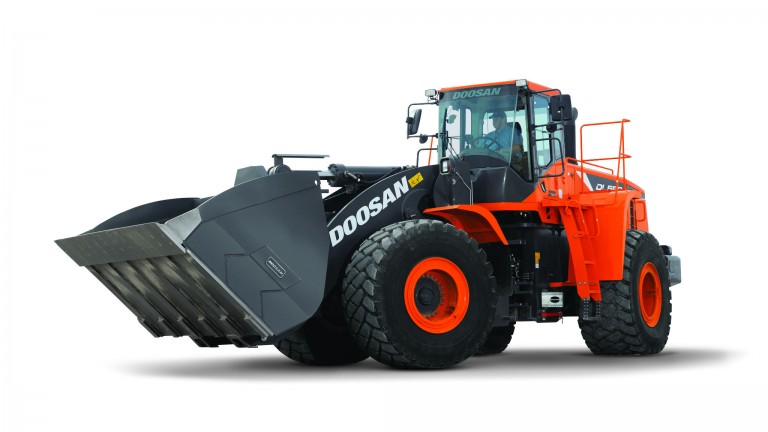 Doosan wheel loader loads more in less passes