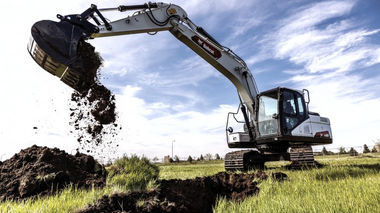 Bobcat's largest excavator features four selectable power modes to give ...