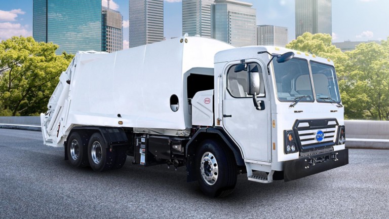 BYD rolls out first electric collection trucks in New Jersey