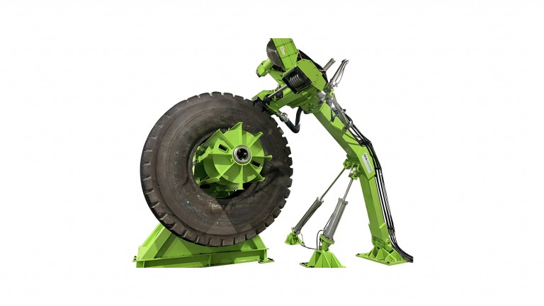 ECO Green debuts machine for off-the-road tire recycling